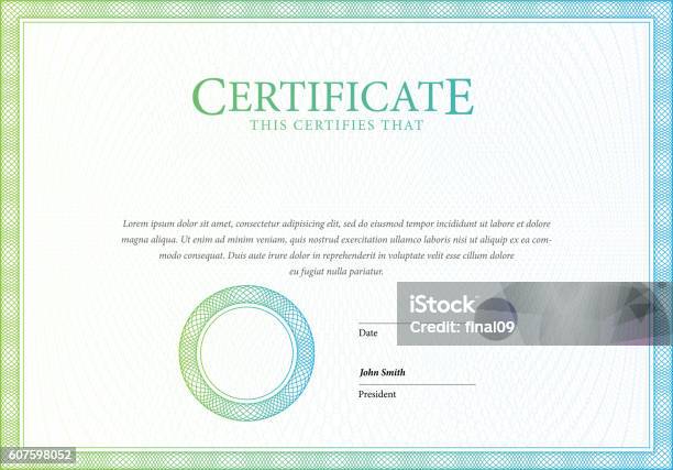 Certificate And Diplomas Template向量圖形及更多證書圖片 證書 模板 禮服 Istock