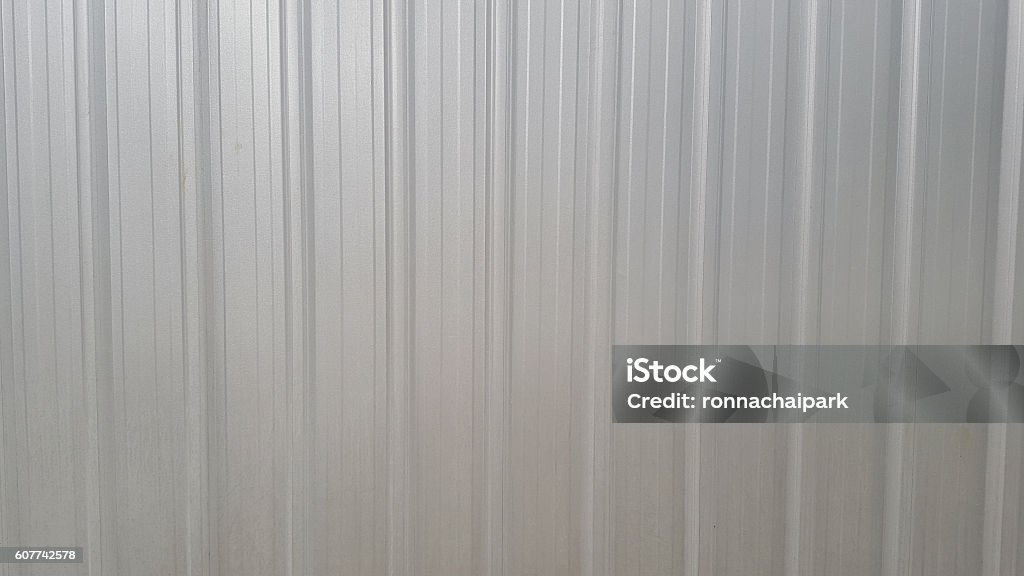 Permukaan Tekstur Lembaran Logam Bergelombang Putih Foto Stok Unduh