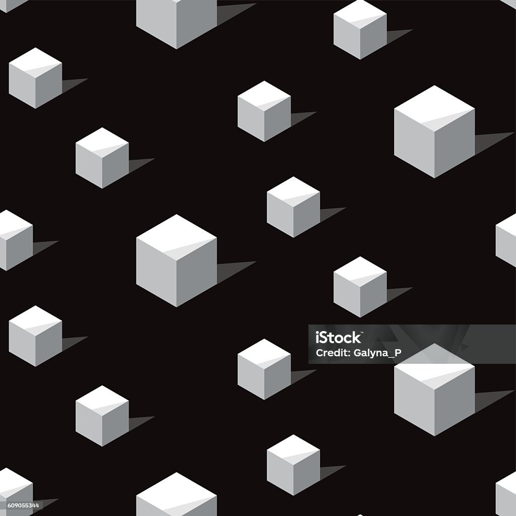 Hitam Dan Putih Konsep Geometri Pola Mulus Ilustrasi Stok Unduh