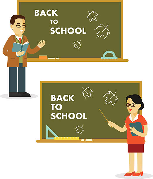 School Teacher Teaching Clipart