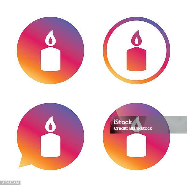 Ikon Tanda Lilin Simbol Api Ilustrasi Stok Unduh Gambar Sekarang