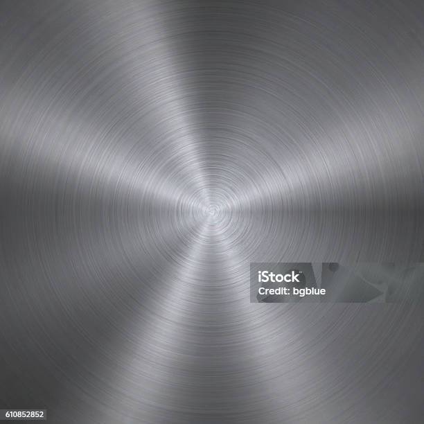 Circular Brushed Metal Texture向量圖形及更多具有特定質地圖片 具有特定質地 碟 金屬 Istock