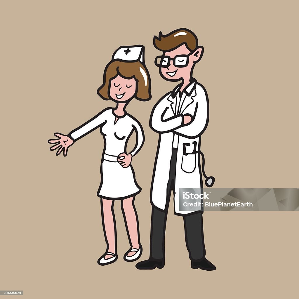 Gambar Kartun Dokter Dan Perawat Ilustrasi Stok Unduh Gambar Sekarang