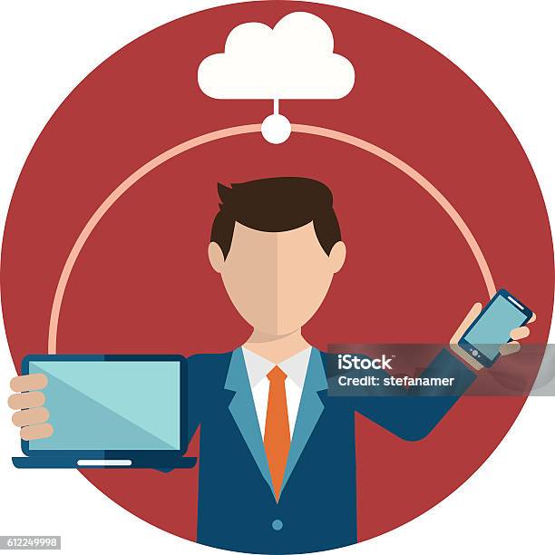 Berbagi File Dan Mentransfer Konsep Vektor Ilustrasi Stok Unduh
