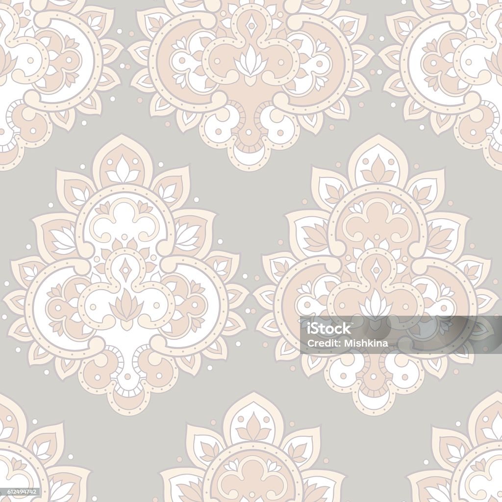 Vintage Seamless Pattern Inadian Style Vector Ornament Stock