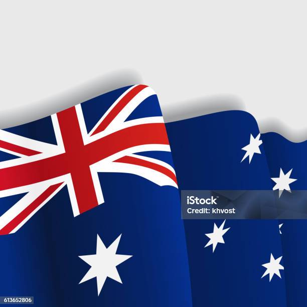Australia Melambaikan Bendera Ilustrasi Vektor Ilustrasi Stok Unduh