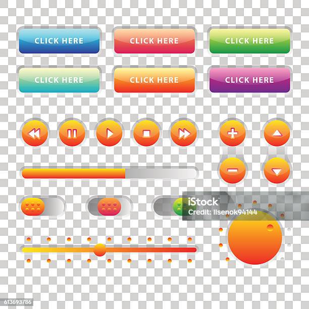Web Ui Ux Music Elements Design Set Buttons Switchers Slider Stock ... Web Ui Ux Music Elements Design Set Buttons Switchers Slider Stock ...