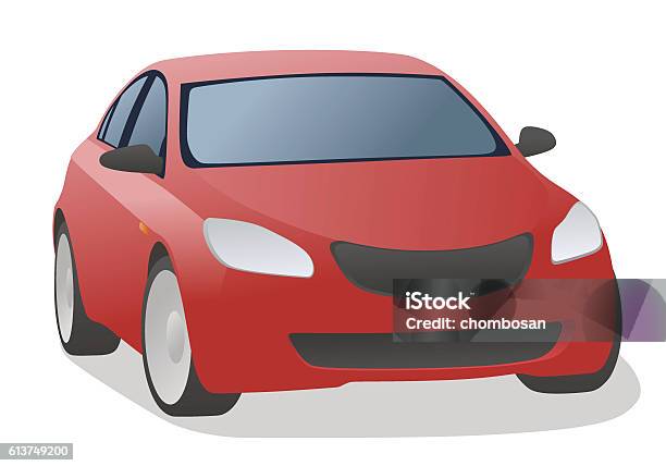 Generic Car Front View Vector Illustration向量圖形及更多汽車圖片 汽車 中央部分 交通工具