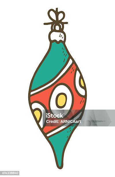 Kartu Ucapan Natal Dengan Bola Natal Ilustrasi Stok Unduh Gambar