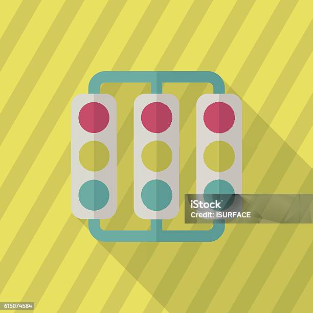 Icône De Panneau De Signalisation Vectoriel Plat Long Design Dombre
