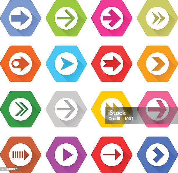 Ikon Panah Datar Mengatur Tombol Web Segi Enam Ilustrasi Stok - Unduh ... Ikon Panah Datar Mengatur Tombol Web Segi Enam Ilustrasi Stok - Unduh ...
