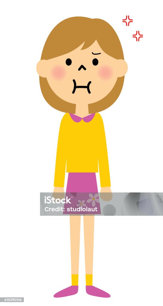 Angry Girl Stock Illustration Download Image Now Adult Anger Daughter Istock