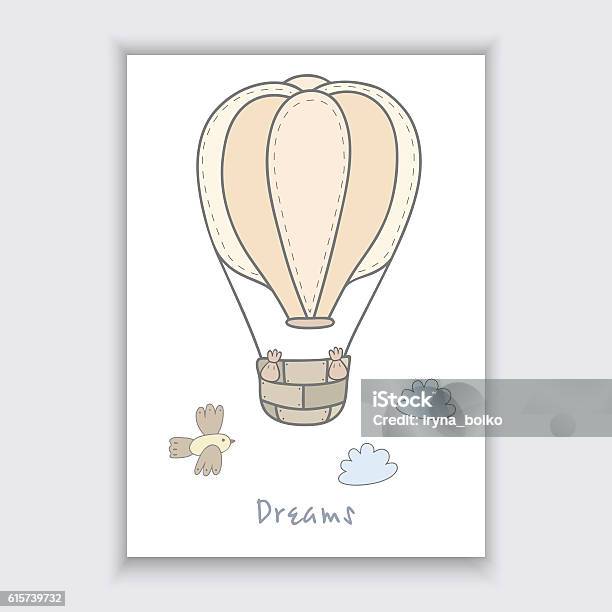 Kartu Pos Doodle Yang Digambar Dengan Tangan Yang Lucu Templat Yang