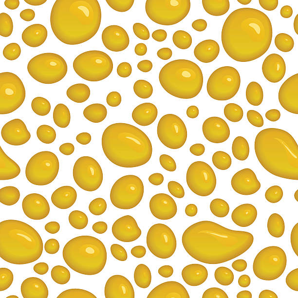 30 Seamless Dripping Honey Repeatable Isolated On White Stock