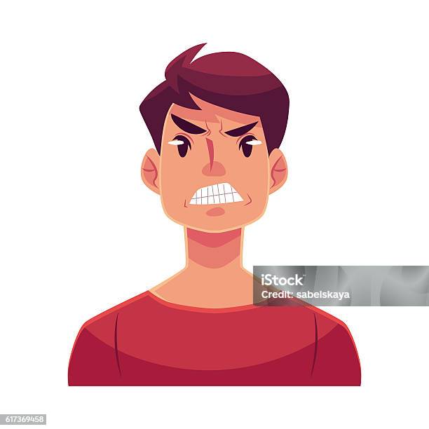 Young Man Face Angry Facial Expression Stock Illustration - Download ... Young Man Face Angry Facial Expression Stock Illustration - Download ...