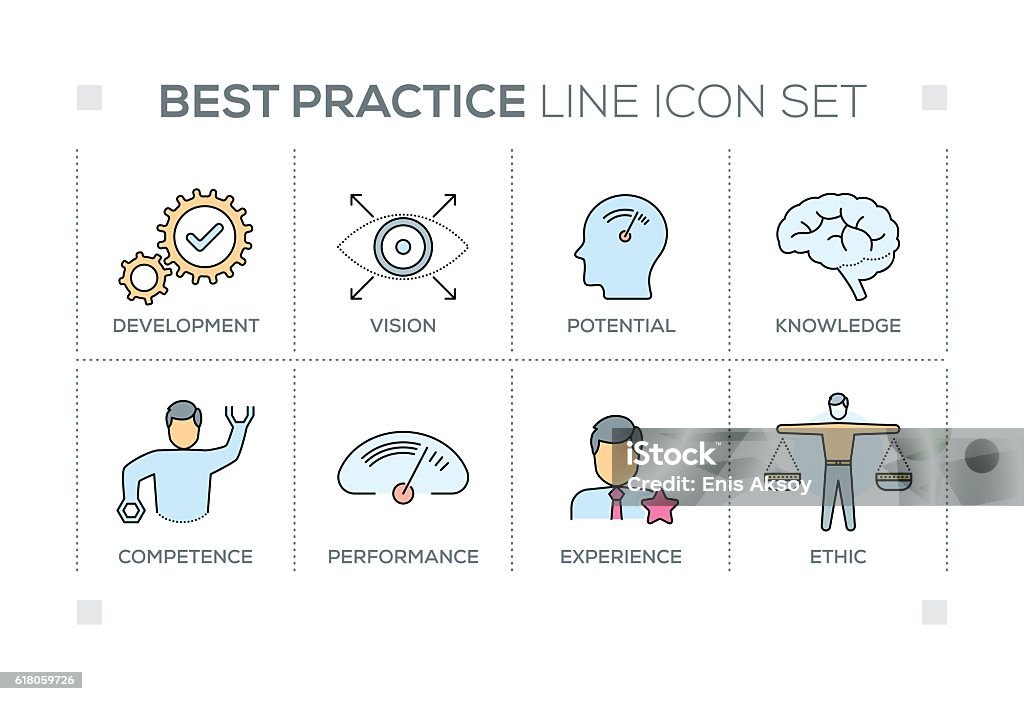 Best Practice Keywords With Line Icons Stock Illustration - Download ... Best Practice Keywords With Line Icons Stock Illustration - Download ...
