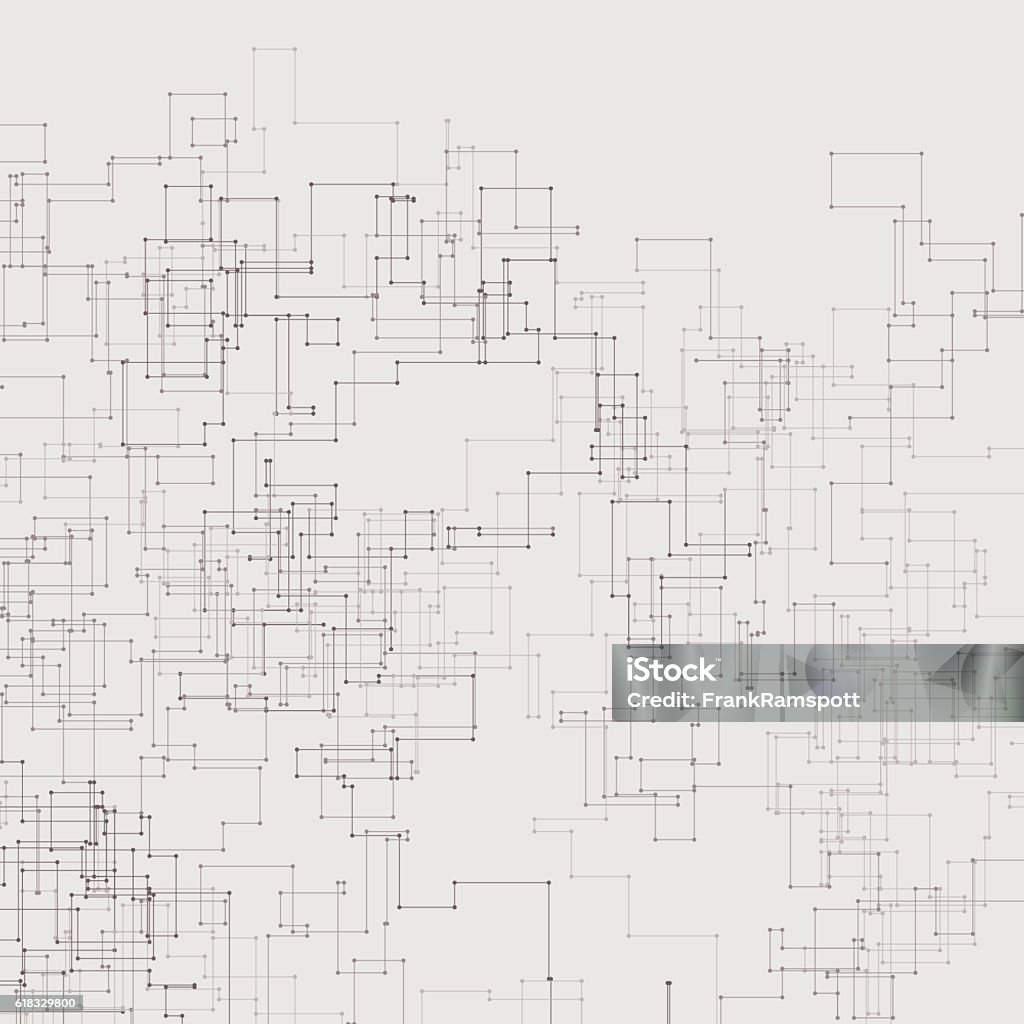 Concrete Vector Connection Line Pattern向量圖形及更多單線圖片 單線 無秩序的 單色的 Istock