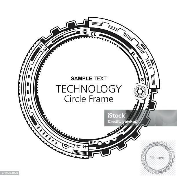 Circular Abstract Technology Frame Stock Illustration - Download Image ... Circular Abstract Technology Frame Stock Illustration - Download Image ...