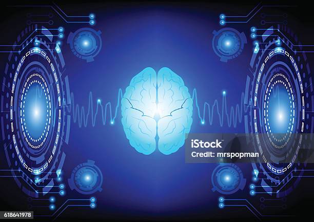 Abstract Digital Brain Technology Concept Background Vector Stock ... Abstract Digital Brain Technology Concept Background Vector Stock ...
