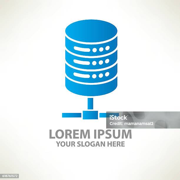 Database Design On Clean Background Vector向量圖形及更多插圖圖片 插圖 數據 數據庫