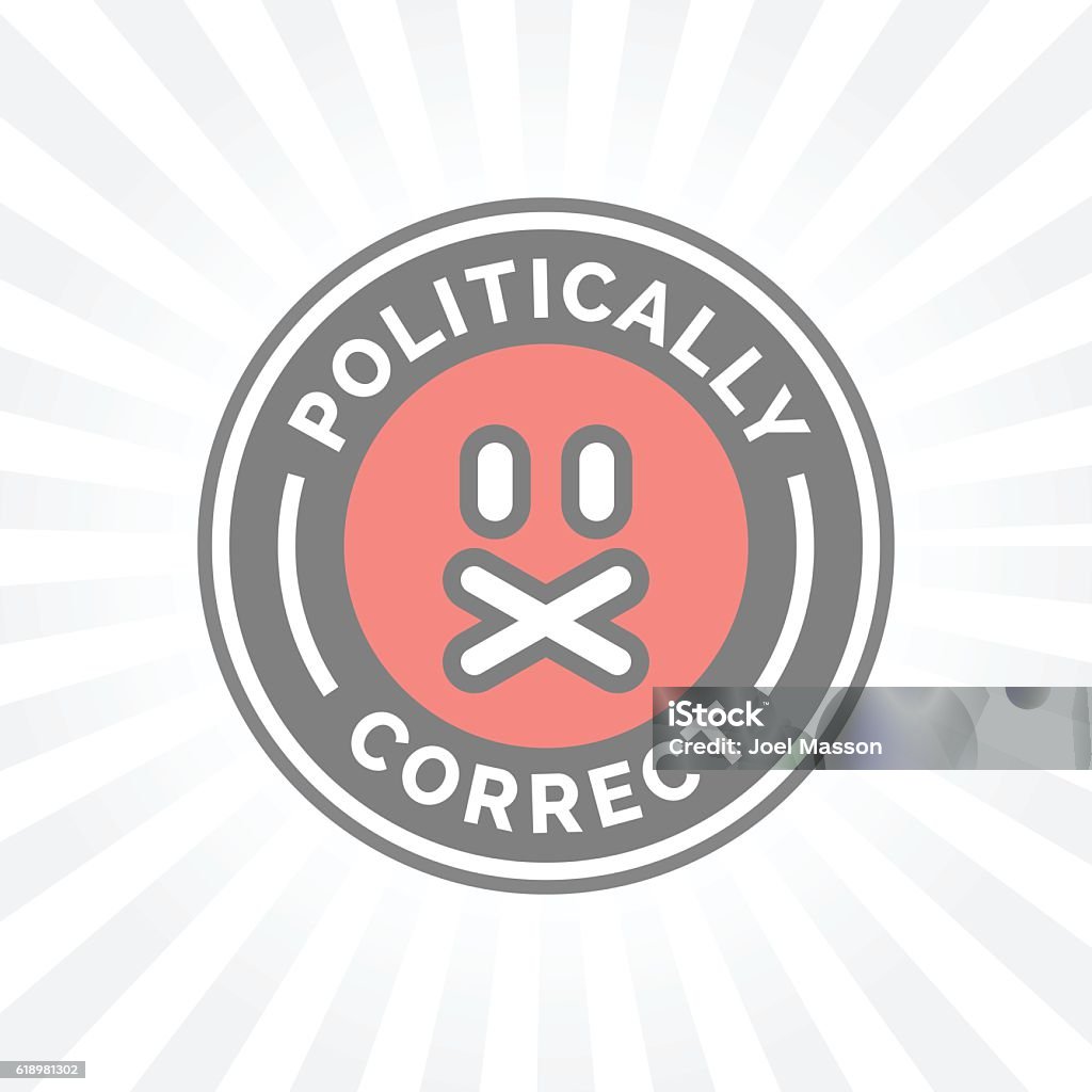 Ilustración De Icono Políticamente Correcto La Corrección Política