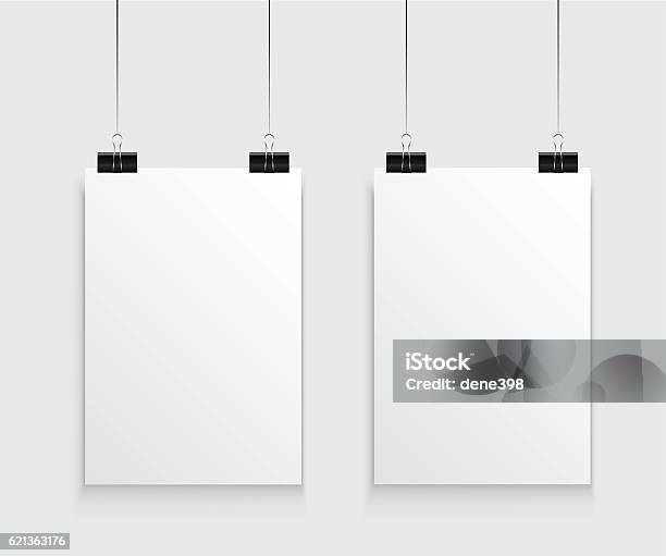 White Empty Poster Template向量圖形及更多影像圖片 影像 插圖 模型 Istock