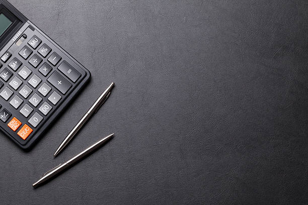 Free Stock Photo of Organized Desk With Pen and Calculator | Download ...