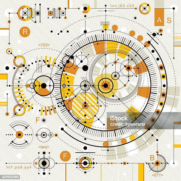 Plan Technique Projet Dingénierie Dessin Vectoriel Dun Système