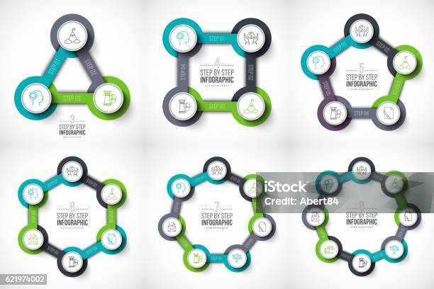 Vector Cycle Infographic向量圖形及更多信息圖形圖片 信息圖形 五角形 形狀 圓形 Istock