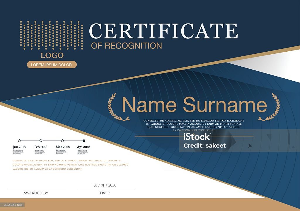 Certificate Of Recognition Frame Design Template向量圖形及更多做好圖片 做好 優惠券