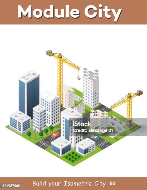 Construction Crane Heavy向量圖形及更多建築業圖片 建築業 一個物體 不完整 Istock