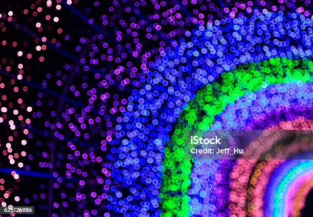 Sparkling And Defocused Lights Background Blue Bokeh Background 照片檔及更多