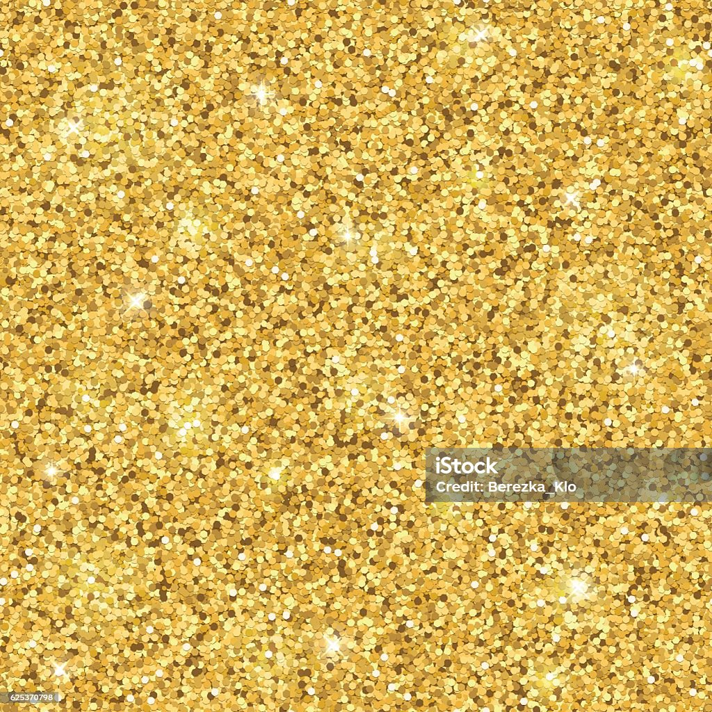 Gold Glitter Seamless Pattern Vector Stock Illustration Download