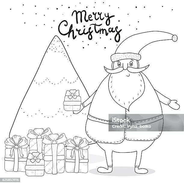 Halaman Mewarnai Natal Dengan Santa Claus Pohon Natal Kotak Hadiah ... Halaman Mewarnai Natal Dengan Santa Claus Pohon Natal Kotak Hadiah ...