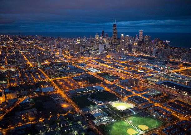 Downtown Chicago from above | Free Stock Image - Barnimages