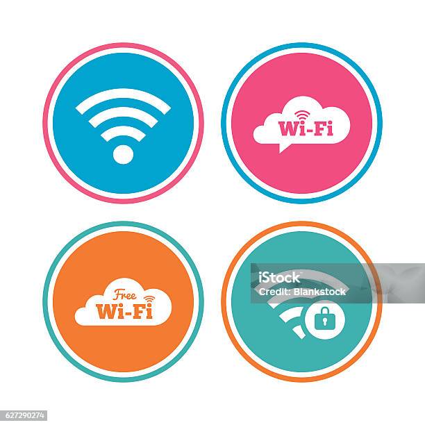 Wifi 무선 네트워크 아이콘 Wifi 존입니다 잠겼음 0명에 대한 스톡 벡터 아트 및 기타 이미지 0명 기업 재무와 산업