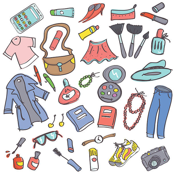 520 Black Woman Shopping Beauty Products Stock Illustrations Royalty