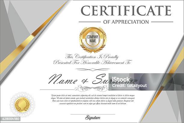Certificate Retro Design Template向量圖形及更多保安圖片 保安 優惠券 凸版效果 Istock