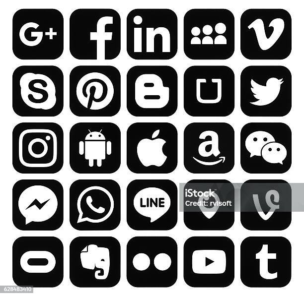 Koleksi Ikon Media Sosial Hitam Populer Foto Stok - Unduh Gambar ... Koleksi Ikon Media Sosial Hitam Populer Foto Stok - Unduh Gambar ...
