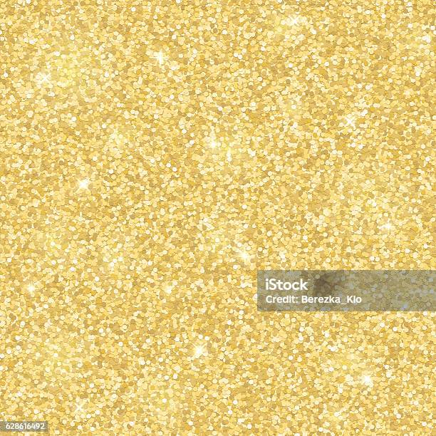 Light Gold Glitter Seamless Pattern Vector Stock Illustration