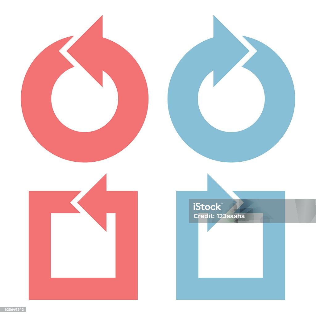 Color Arrows Flat Design Set Stock Illustration Download Image Now