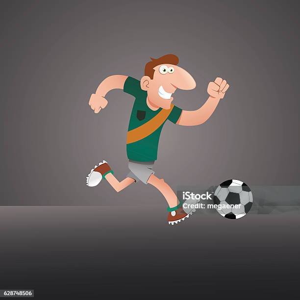 Soccer Playerrunning 건강한 생활방식에 대한 스톡 벡터 아트 및 기타 이미지 건강한 생활방식 달리기