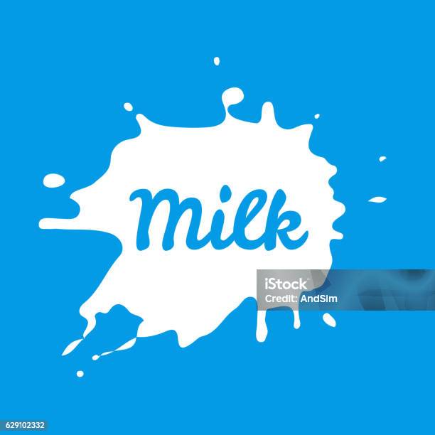 Susu Lencana Percikan Dan Blot Mengisolasi Latar Belakang Lambang