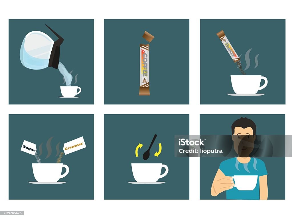 Cara Membuat Langkahlangkah Instruksi Kopi Ilustrasi Stok - Unduh ... Cara Membuat Langkahlangkah Instruksi Kopi Ilustrasi Stok - Unduh ...