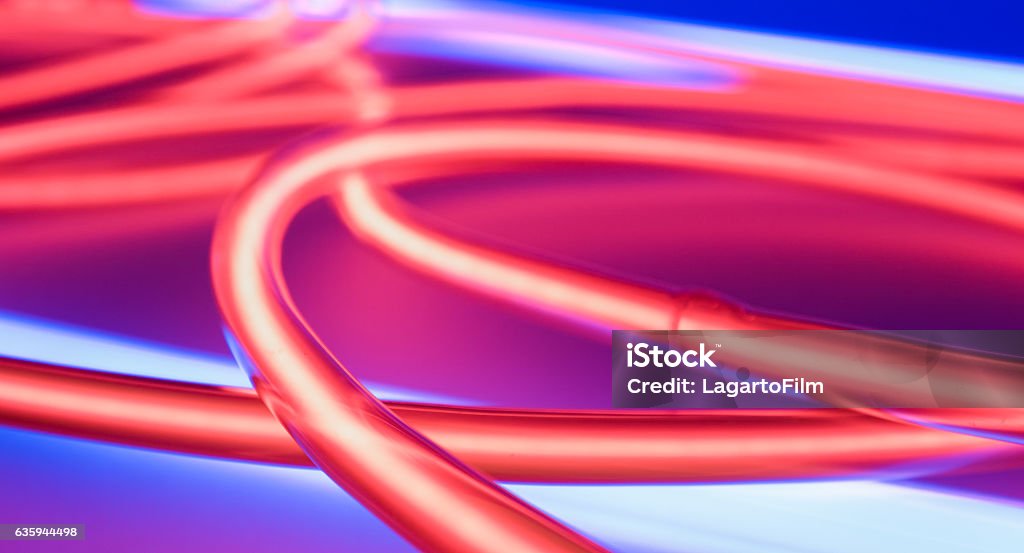 Abstract Lights Background Red Neon Glass Tube Light Lighting Stock