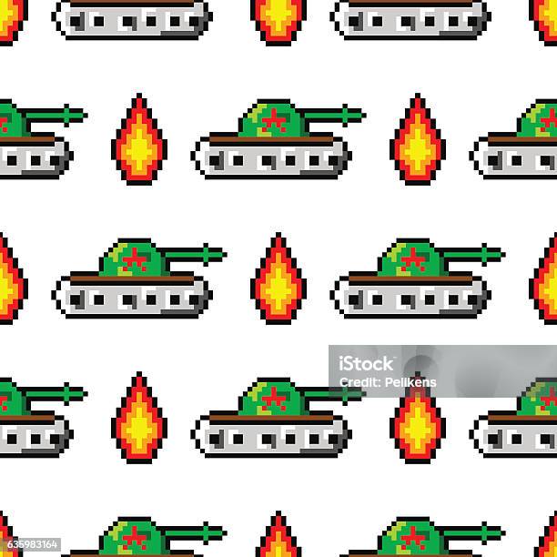 Pixel Art Vector Objects To Create Fashion Seamless Pattern Background