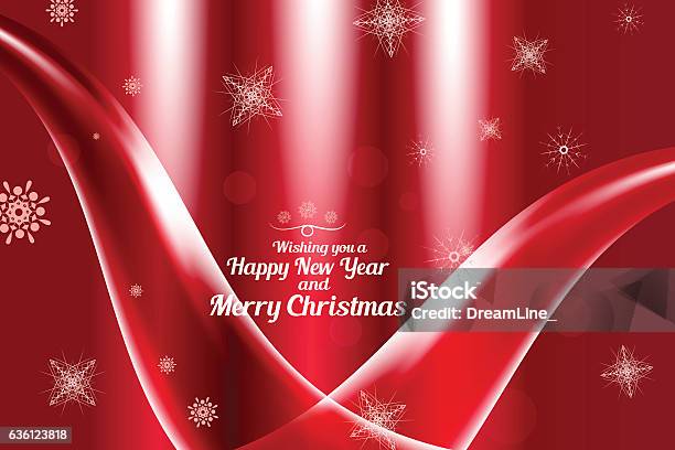Vector Kami Mengucapkan Selamat Natal Dan Selamat Baru Ilustrasi Stok