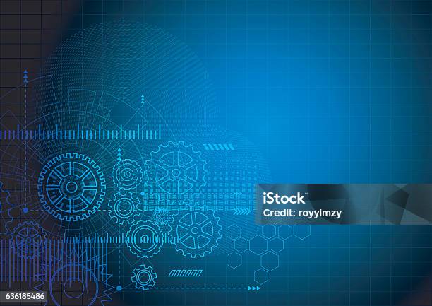Abstract Technology Background向量圖形及更多互聯網圖片 互聯網 企業 六角形 Istock