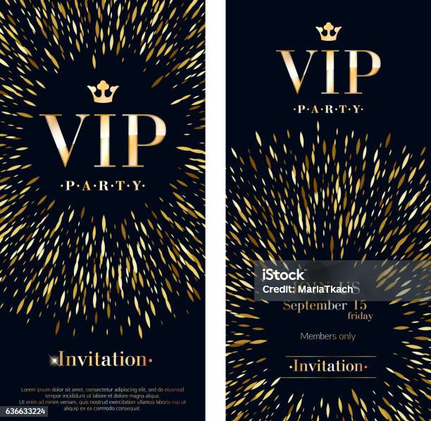 Vip 초대 장 프리미엄 디자인 템플릿 세트 개체 그룹에 대한 스톡 벡터 아트 및 기타 이미지 개체 그룹 고급 곡선