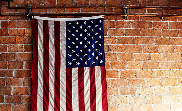 Free Stock Photo of American Flag Hanging From Ceiling of Building ...